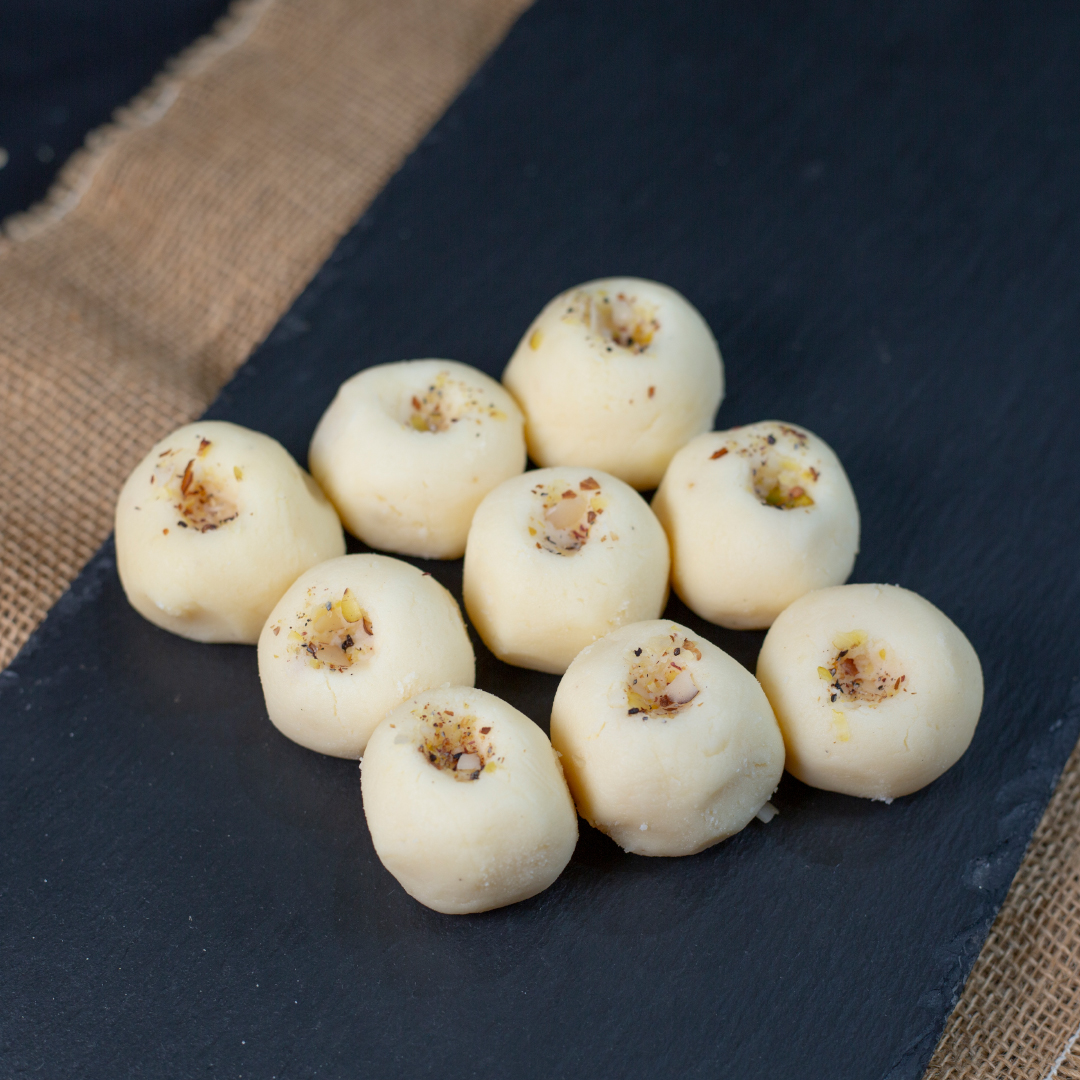 White Khoya Peda – A-One's Samosas & Snacks